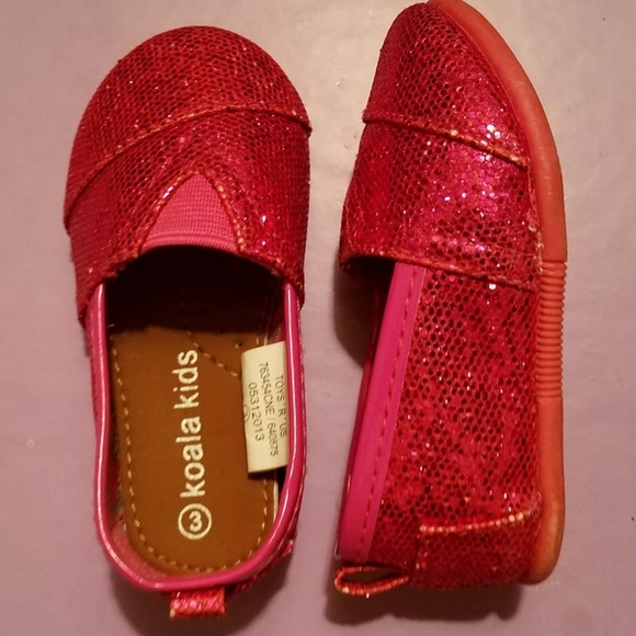 Koala Kids | Shoes | Koala Kids Pink Glitter Slip On Shoes | Poshmark